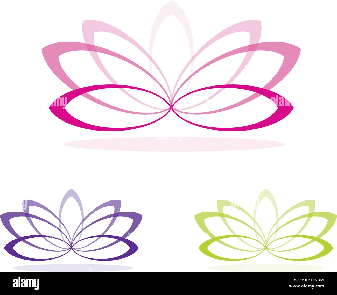 Simple lotus icons in vector format Stock Vector Image & Art - Alamy