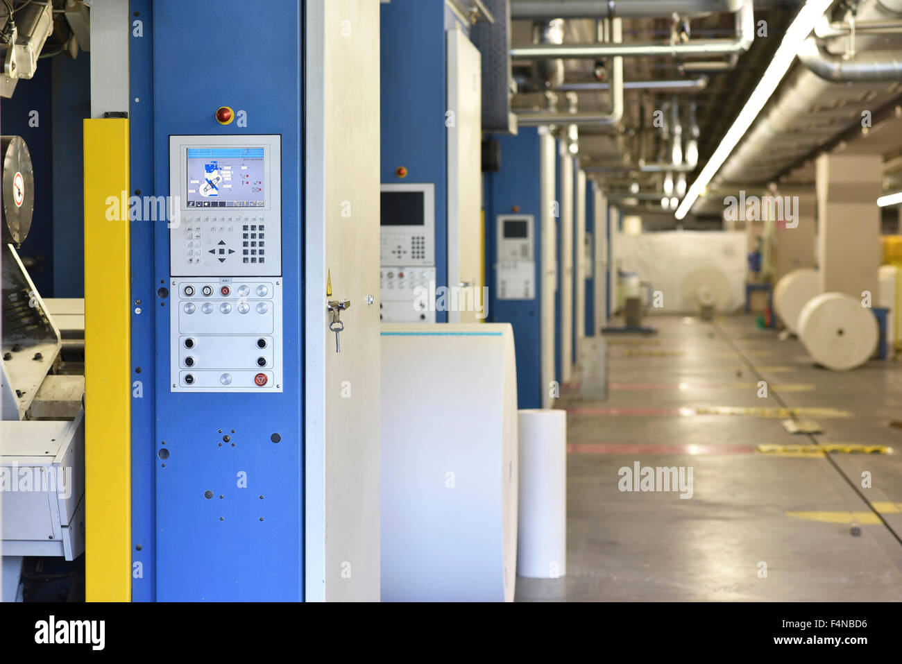 Modern printing machines in a printing shop Stock Photo - Alamy