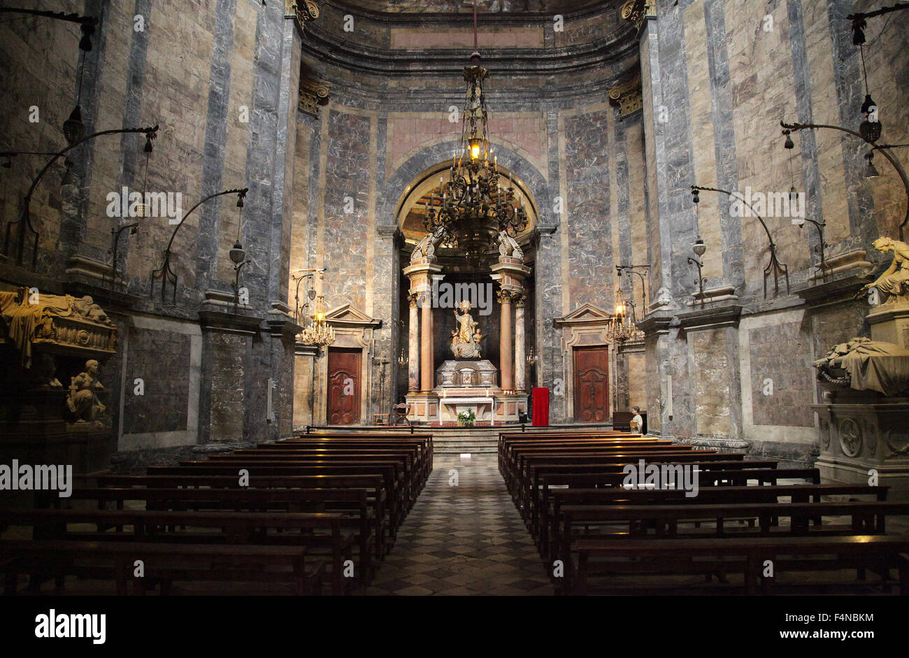 the Basilica of San Felix Sant Feliu Girona Spain Stock Photo - Alamy