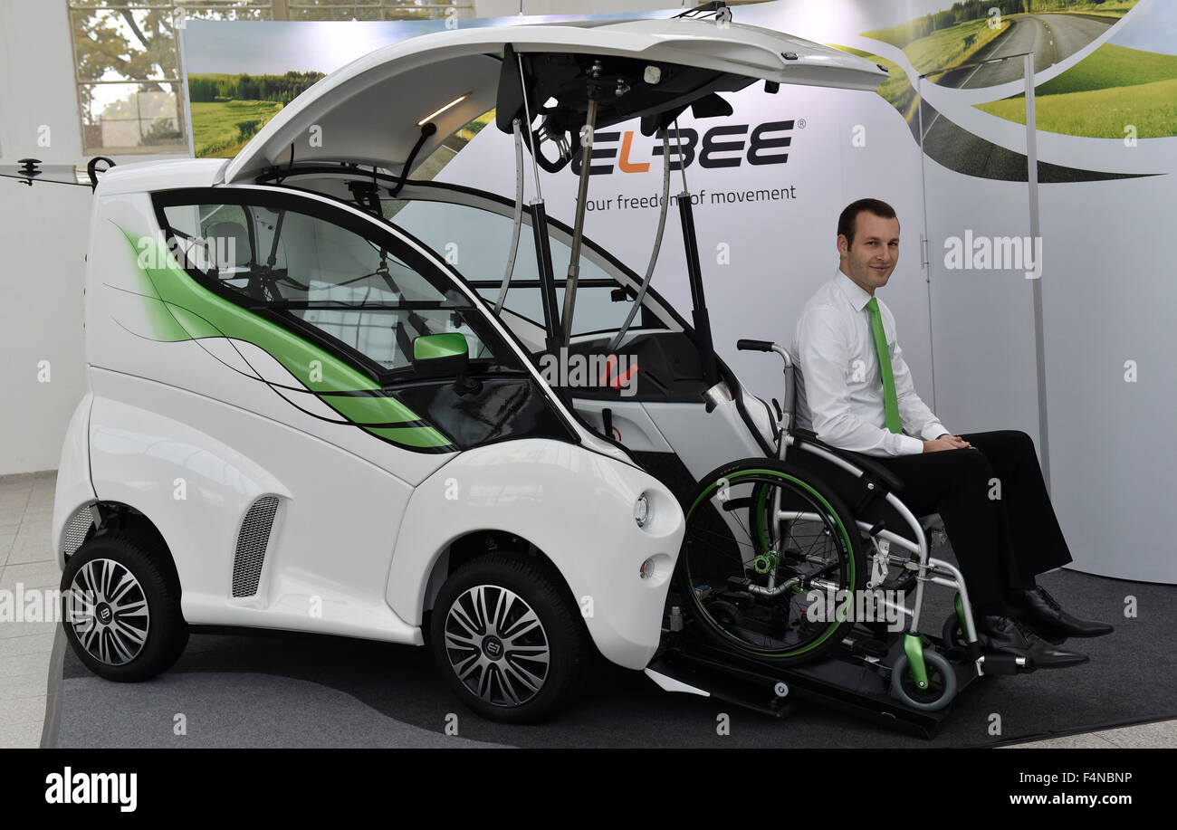 Brno, Czech Republic. 21st Oct, 2015. Car for disabled people Elbee was ...
