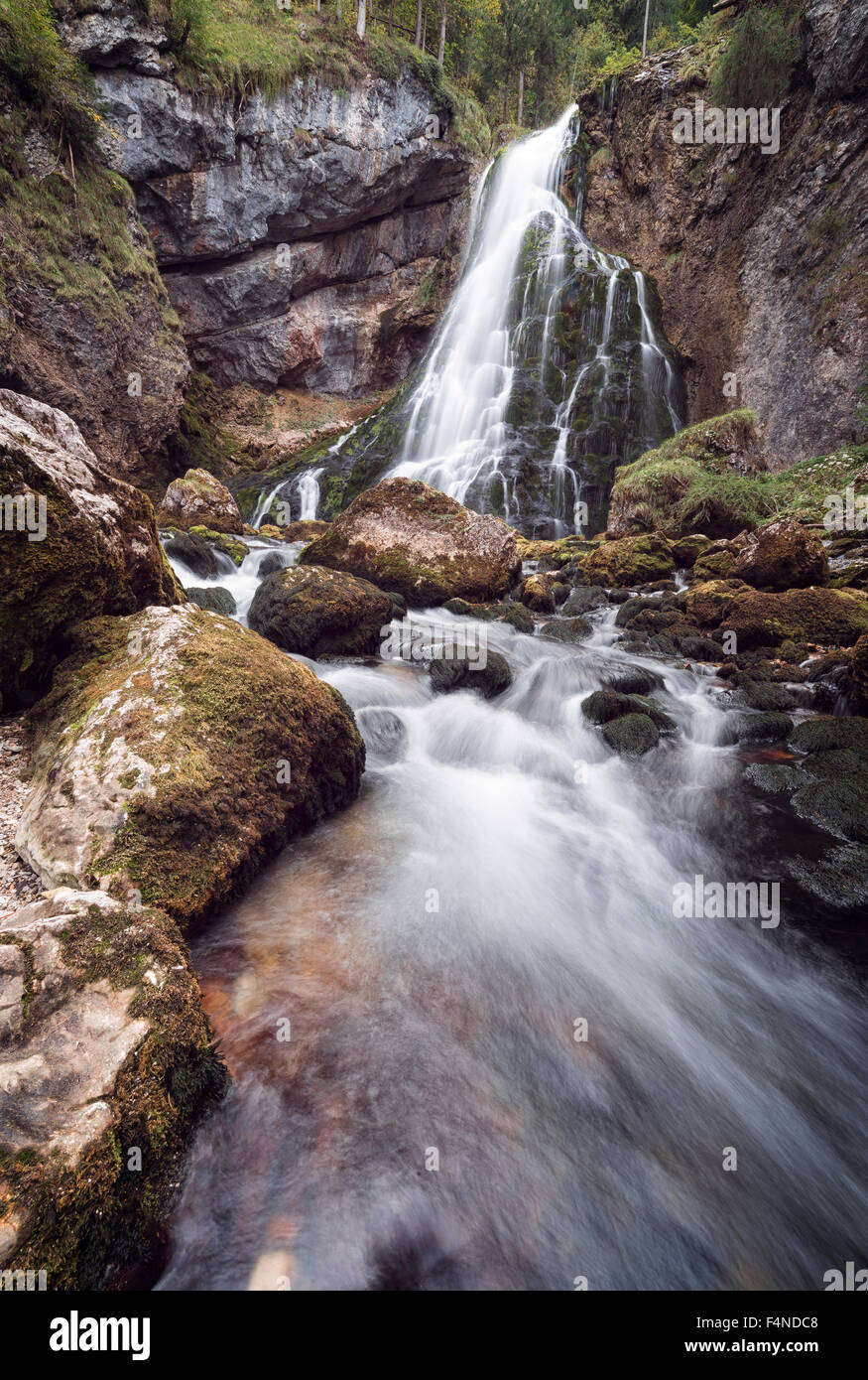Austria, Salzburg State, View of Golling waterfall Stock Photo - Alamy