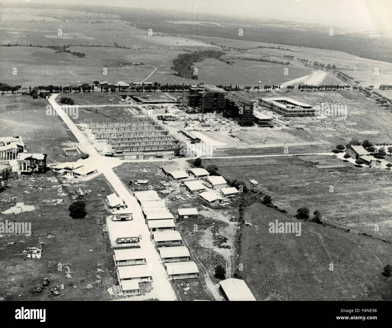 Aerial photo of the Film Center of the Dino De Laurentiis Film, Pontina ...