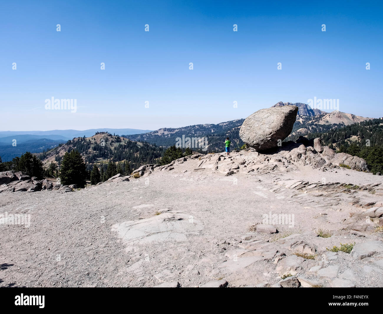 USA, California, Lassen Volcanic National Park, Brokeoff volcano ...