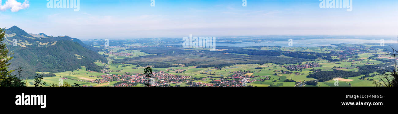 Germany, Chiemgau, view to Grassau and Chiemsee Stock Photo - Alamy