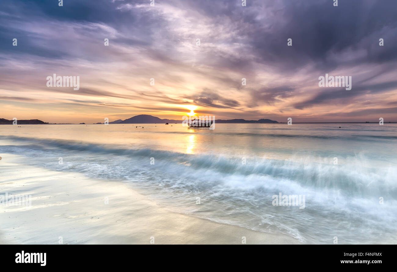 Dawn on the beach Doc Let Stock Photo - Alamy