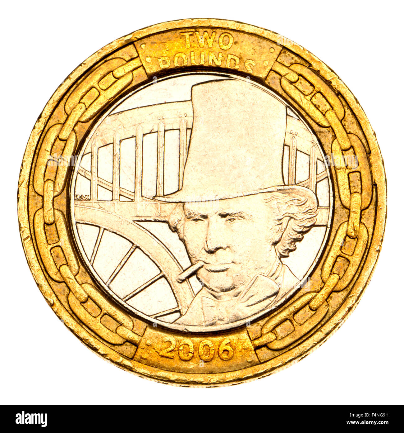 Commemorative two pound coin Cut Out Stock Images & Pictures - Alamy