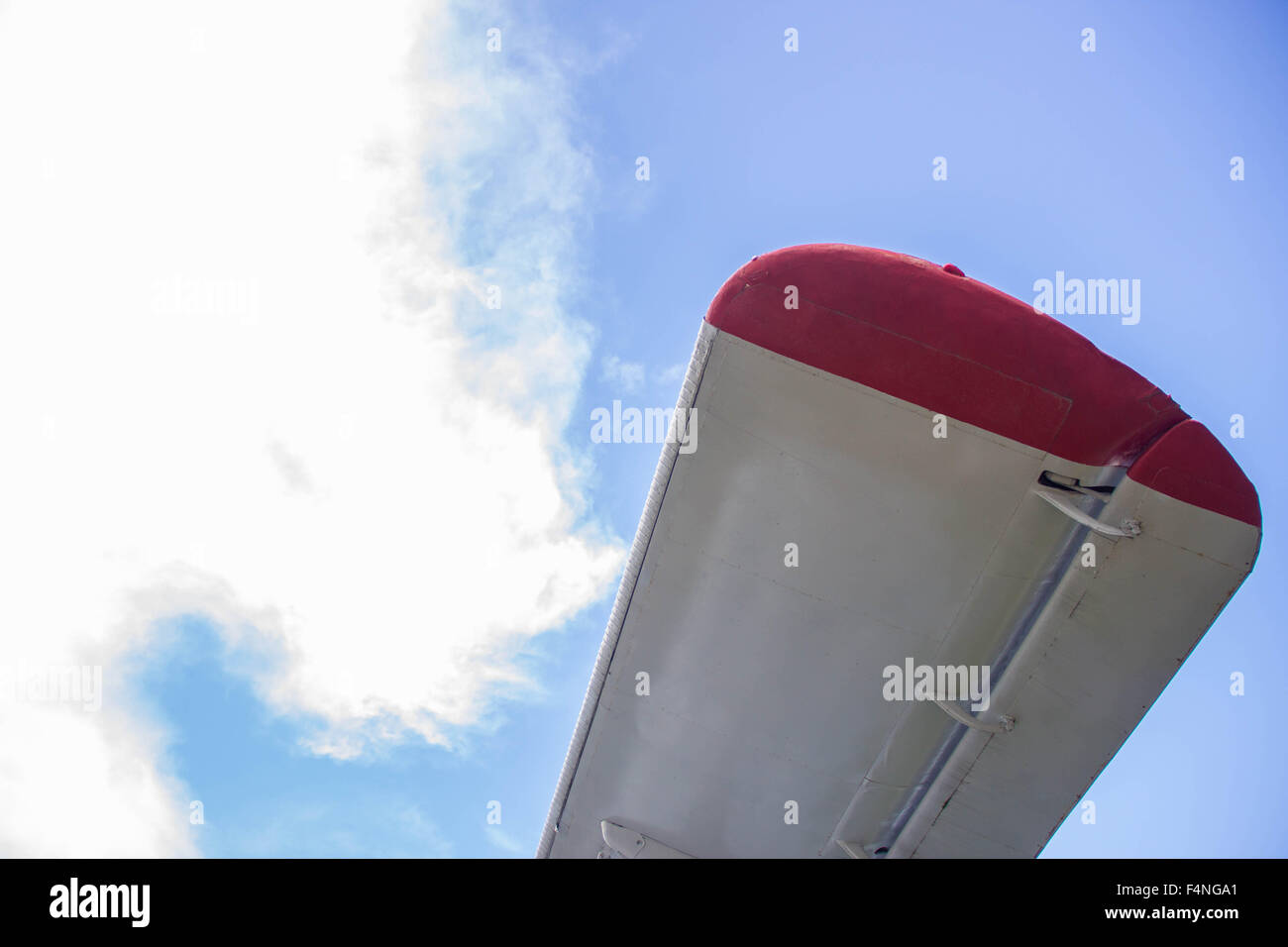 Russian transport aircraft wing plane fly sky Stock Photo - Alamy