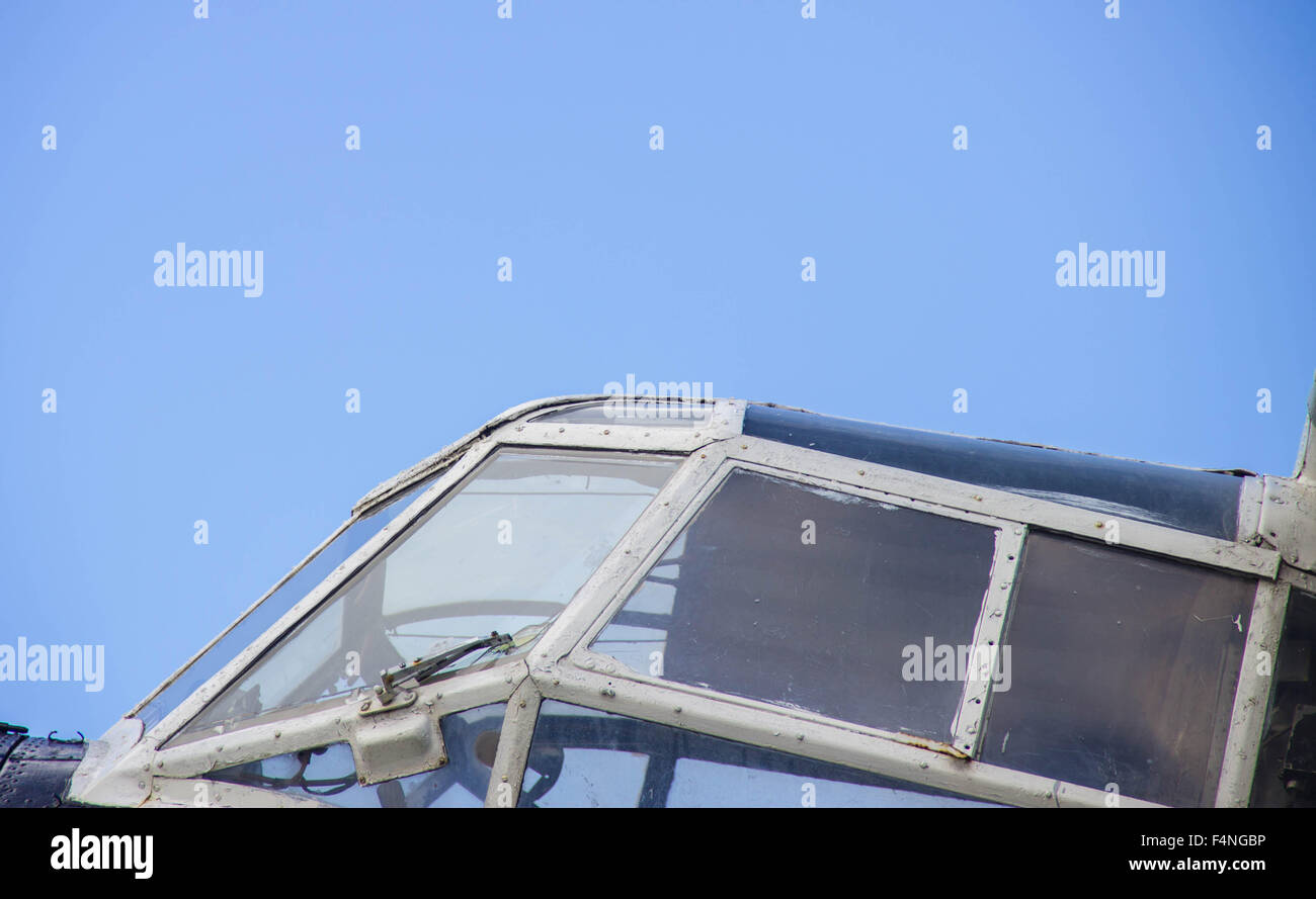 Russian aircraft cockpit plane pilot fly sky Stock Photo - Alamy