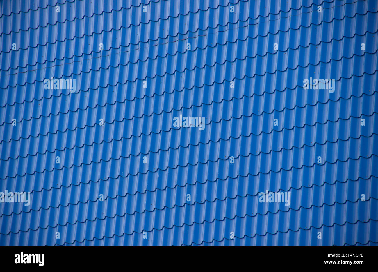 The texture of roof building blue profile Stock Photo - Alamy