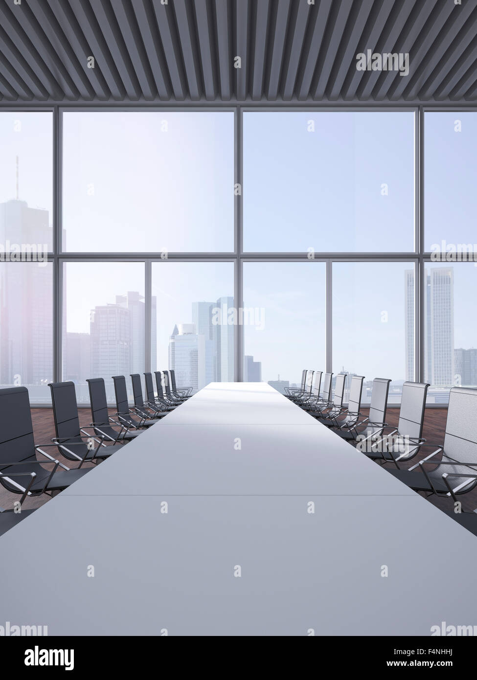 Modern conference room, 3D Rendering Stock Photo - Alamy