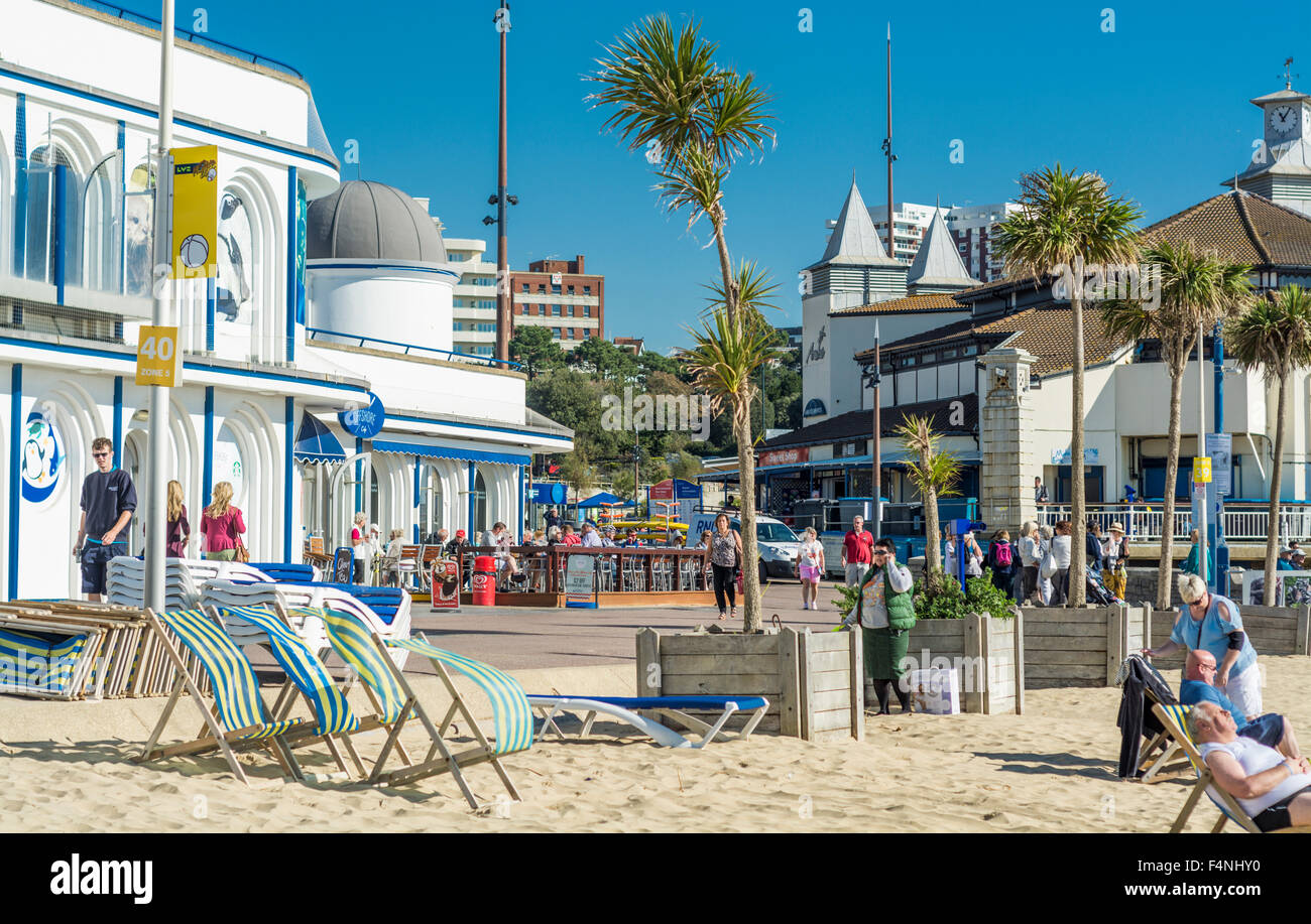 Beach front view at Bournemouth, Dorset, UK. Taken on 30th September ...