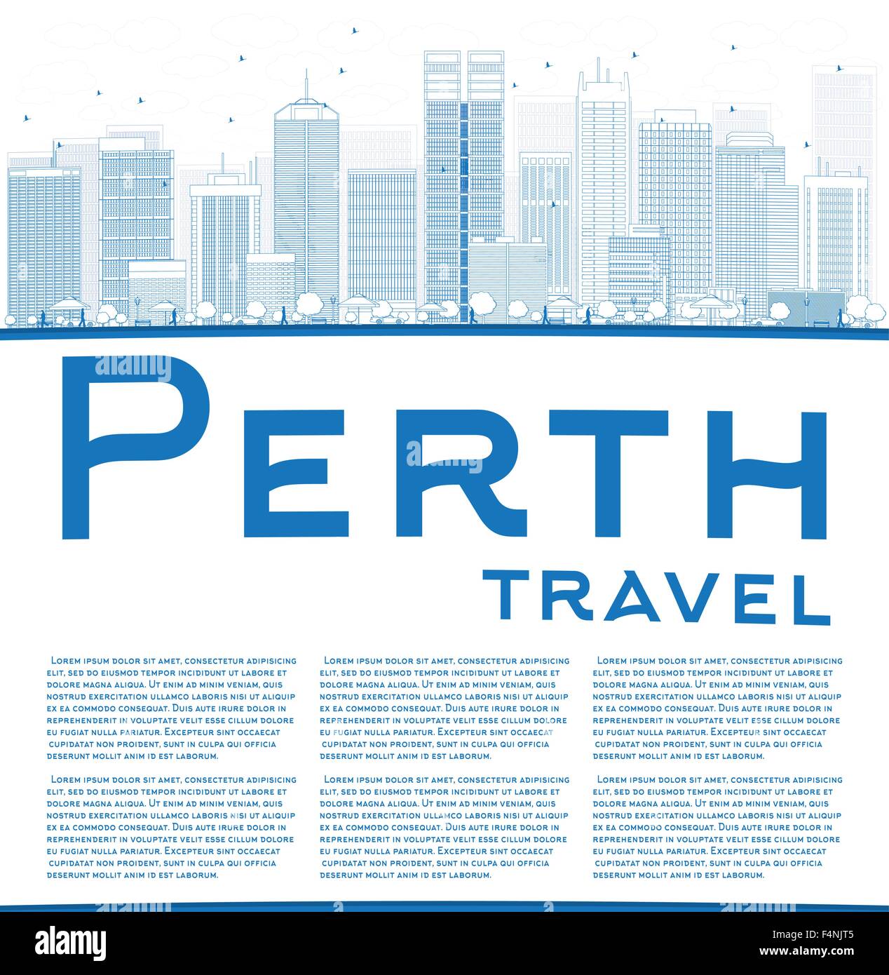 City of perth view Stock Vector Images - Alamy