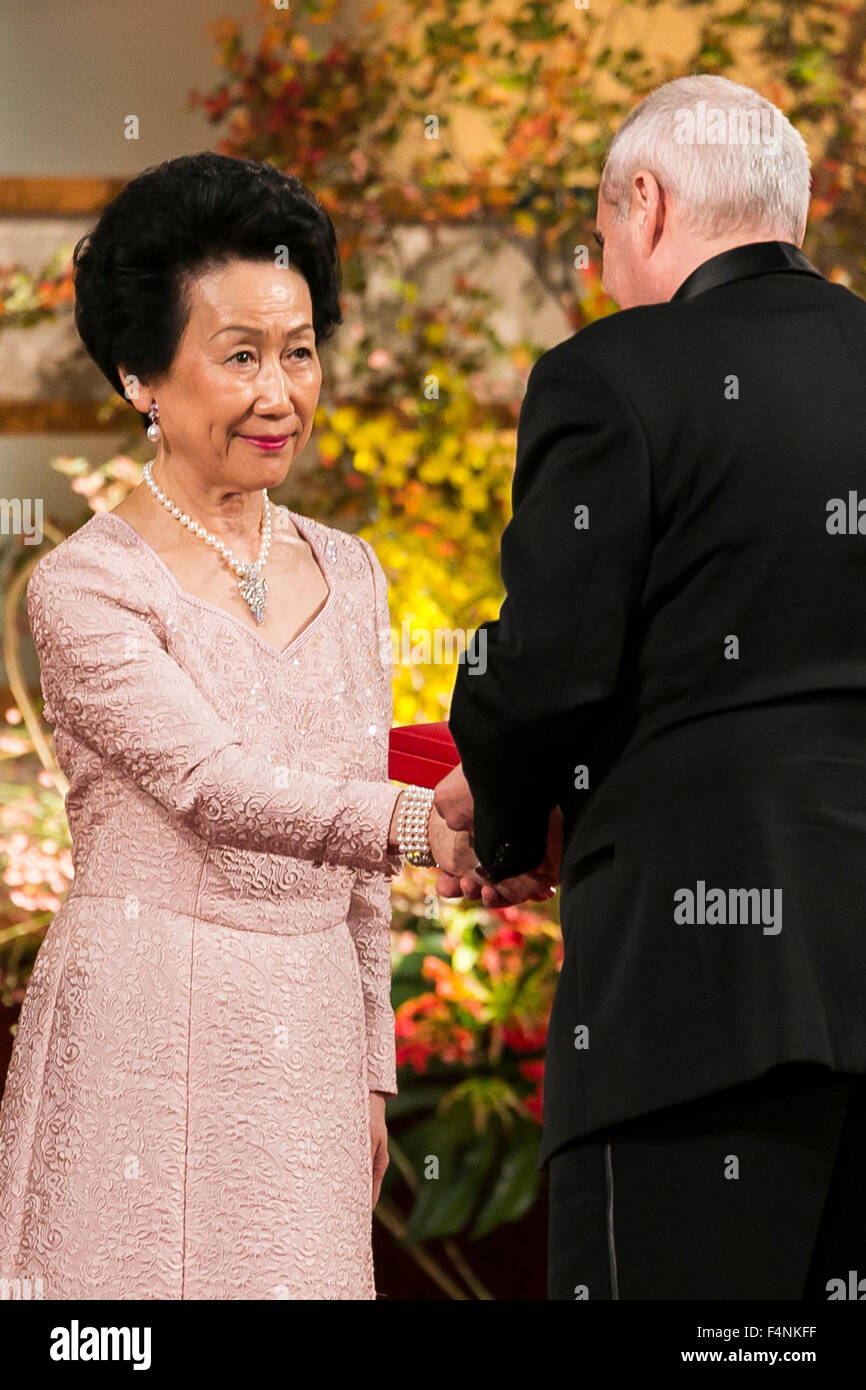 Tokyo, Japan. 21st Oct, 2015. Prize winner French architect Dominique ...