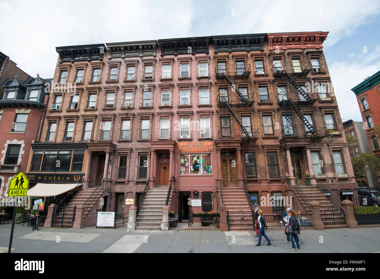 Building on Malcolm X Blvd in Harlem, New York City USA Stock Photo - Alamy