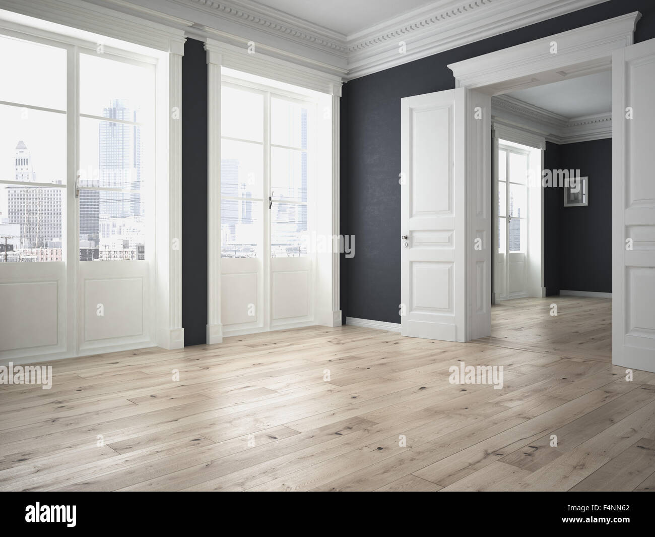 Modern interior. 3d rendering Stock Photo - Alamy