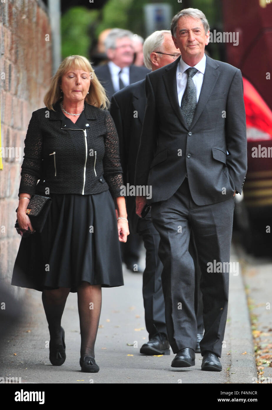 The funeral of Cilla Black at St Mary's Church Featuring: Gordon Burns ...