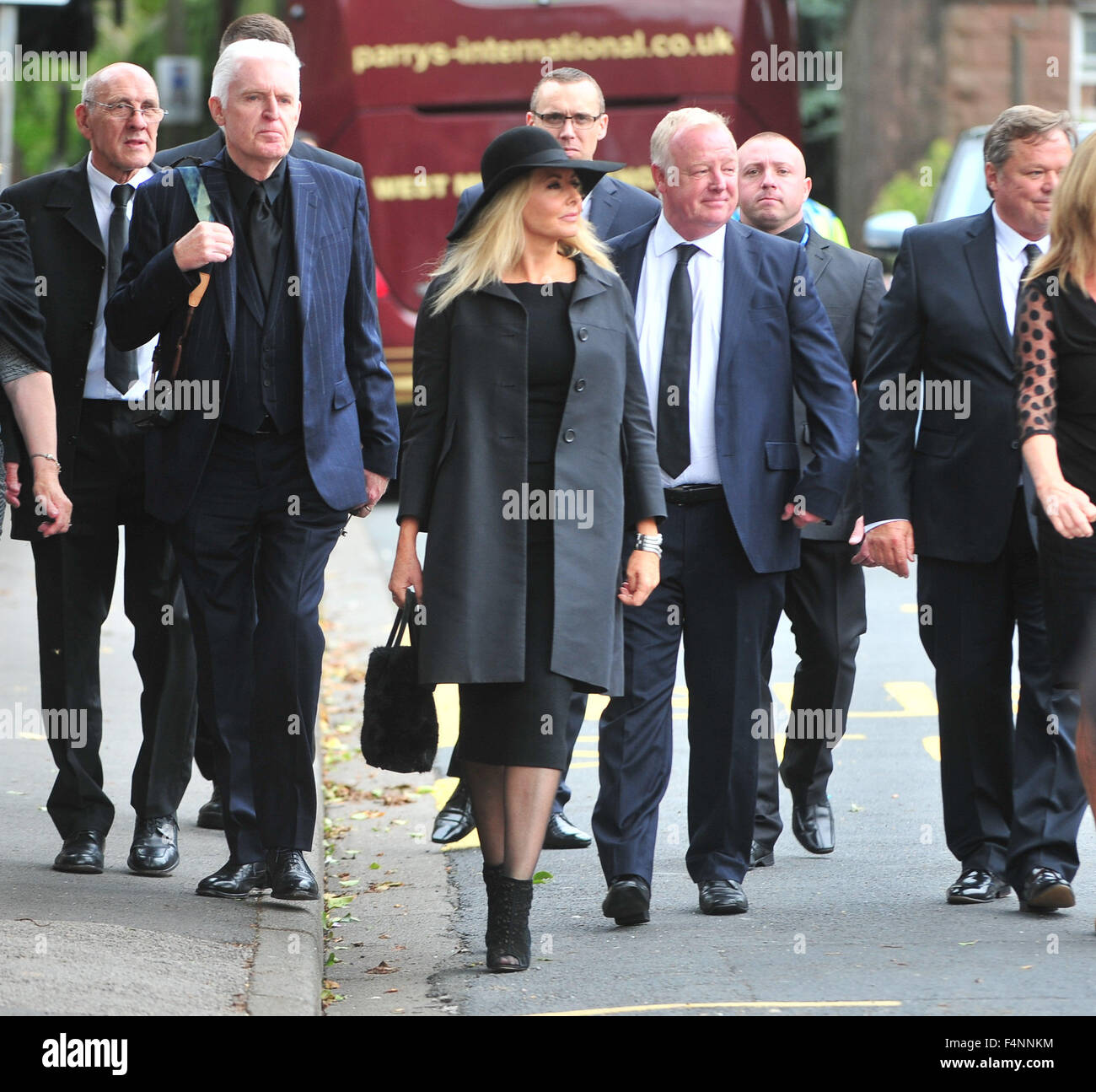 Cilla Black was laid to rest in liverpool, Featuring: Carol Vorderman ...