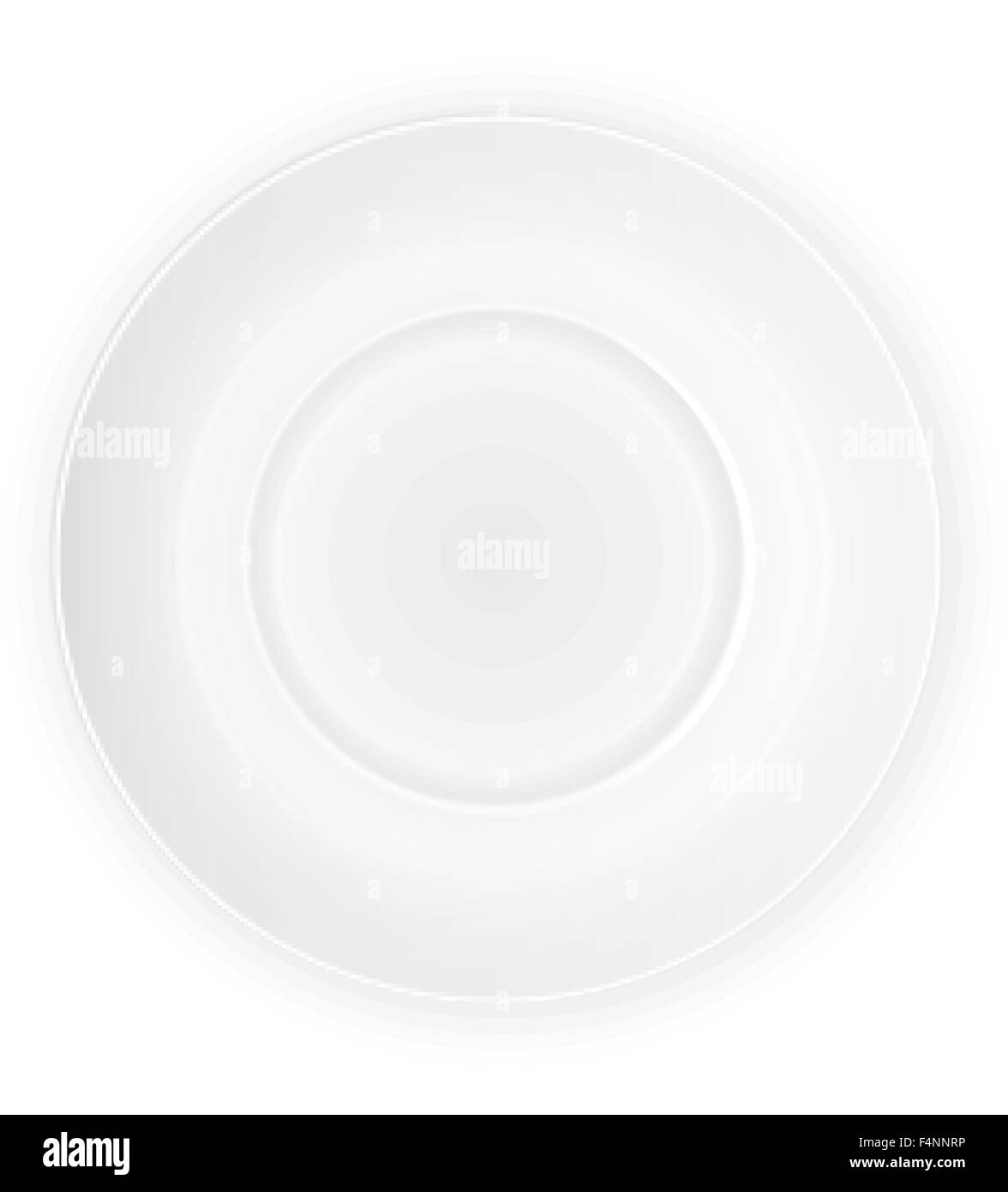 porcelain plate top view vector illustration isolated on white ...