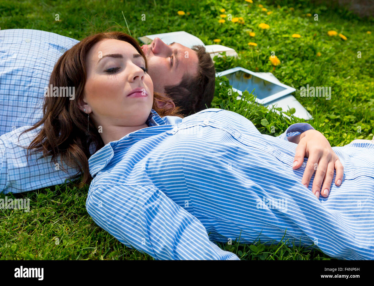 Young woman napping on hi-res stock photography and images - Alamy