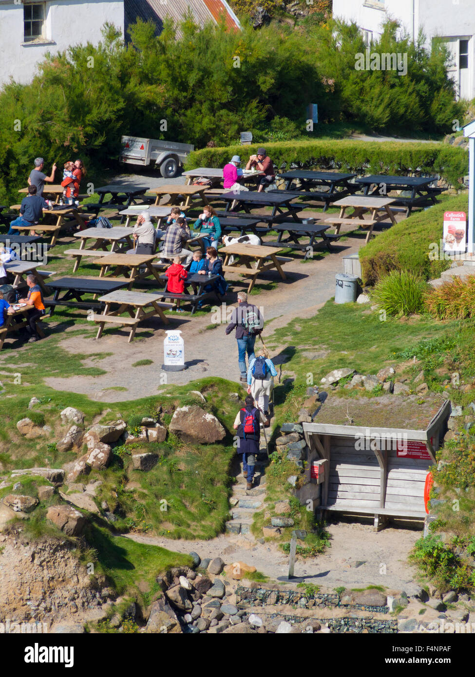Kynance Cove Cafe, Lizard Peninsula, Cornwall, England, UK in Summer ...