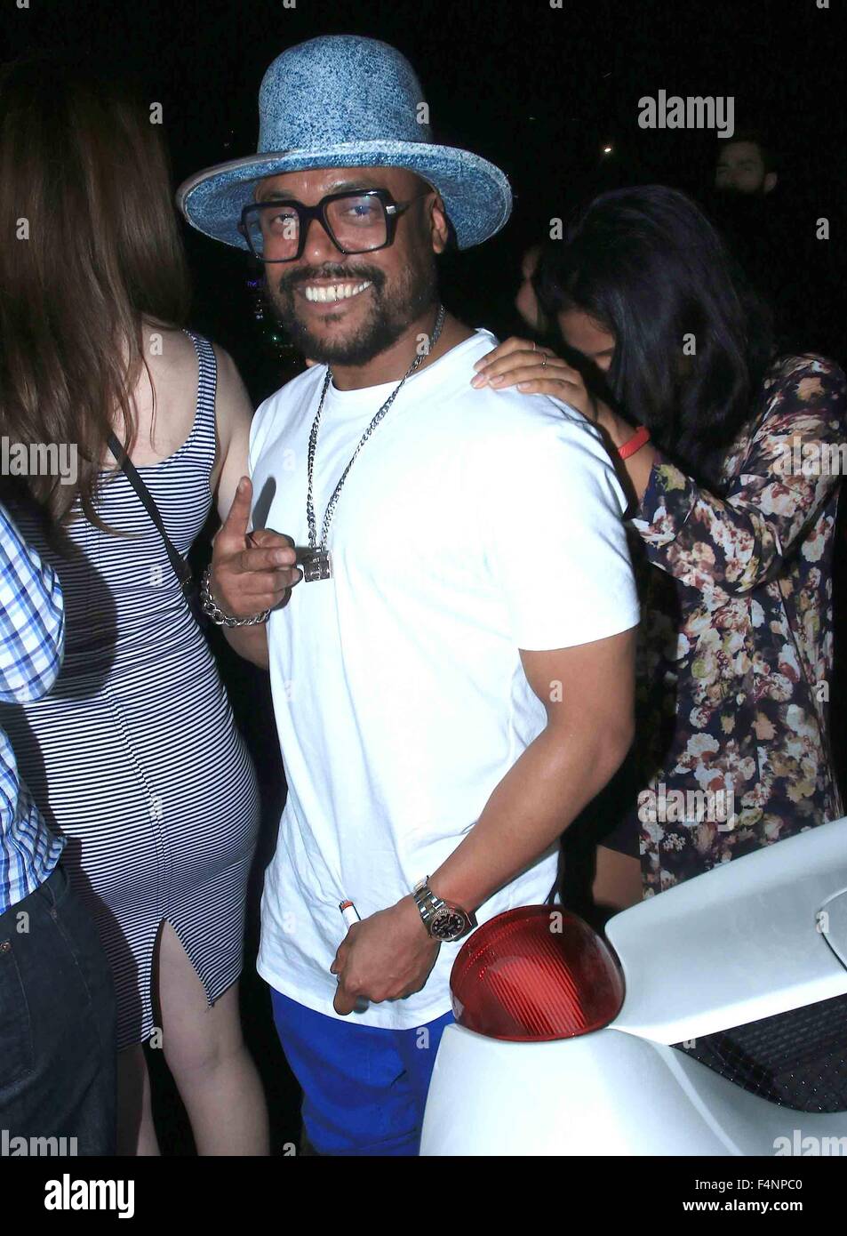 apl.de.ap parties at Warwick nightclub in Hollywood Featuring: Allan ...