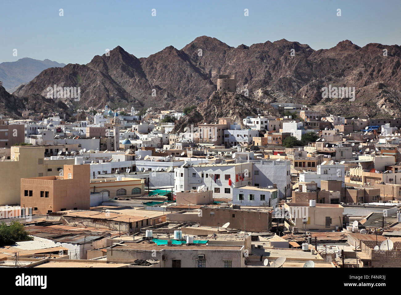 Skyline of courage yard, Muscat, Oman Stock Photo - Alamy