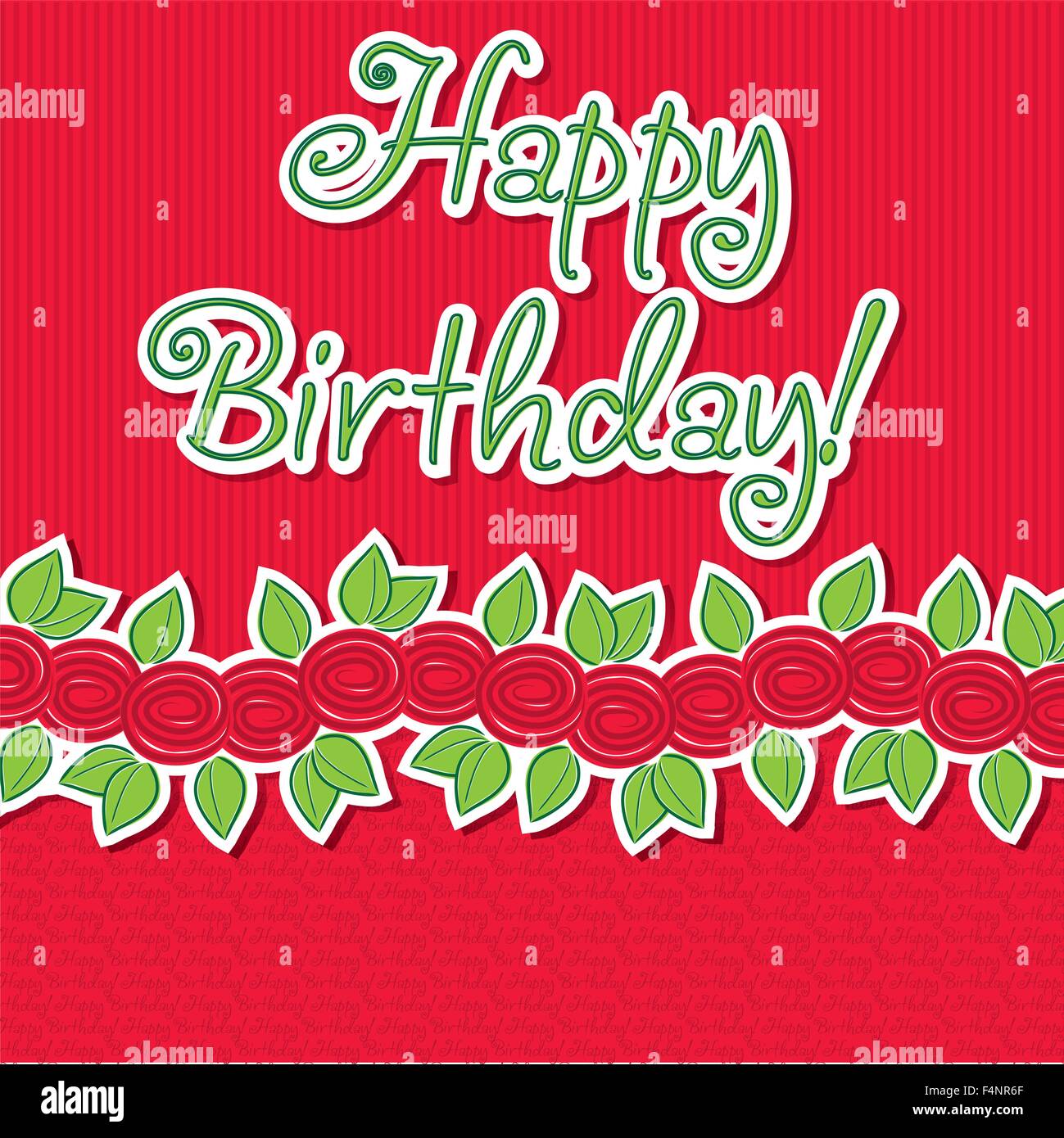 Rose birthday card in vector format Stock Vector Image & Art - Alamy