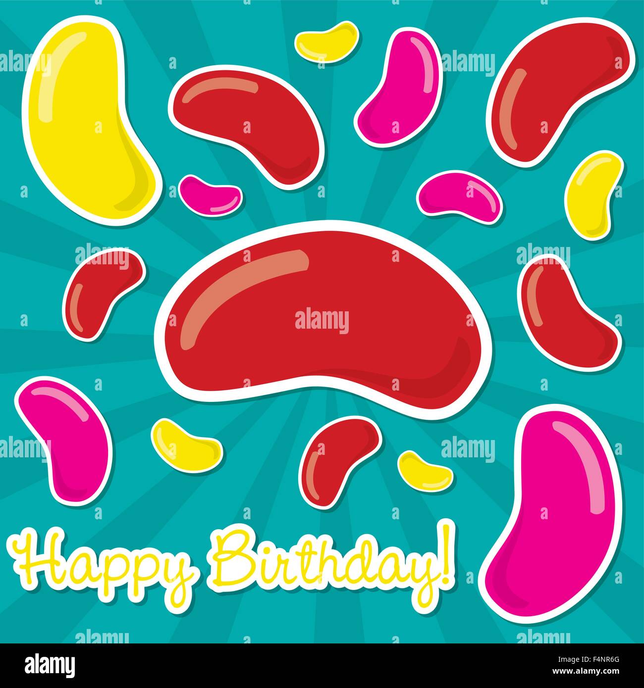 Happy birthday jelly bean card hi-res stock photography and images - Alamy