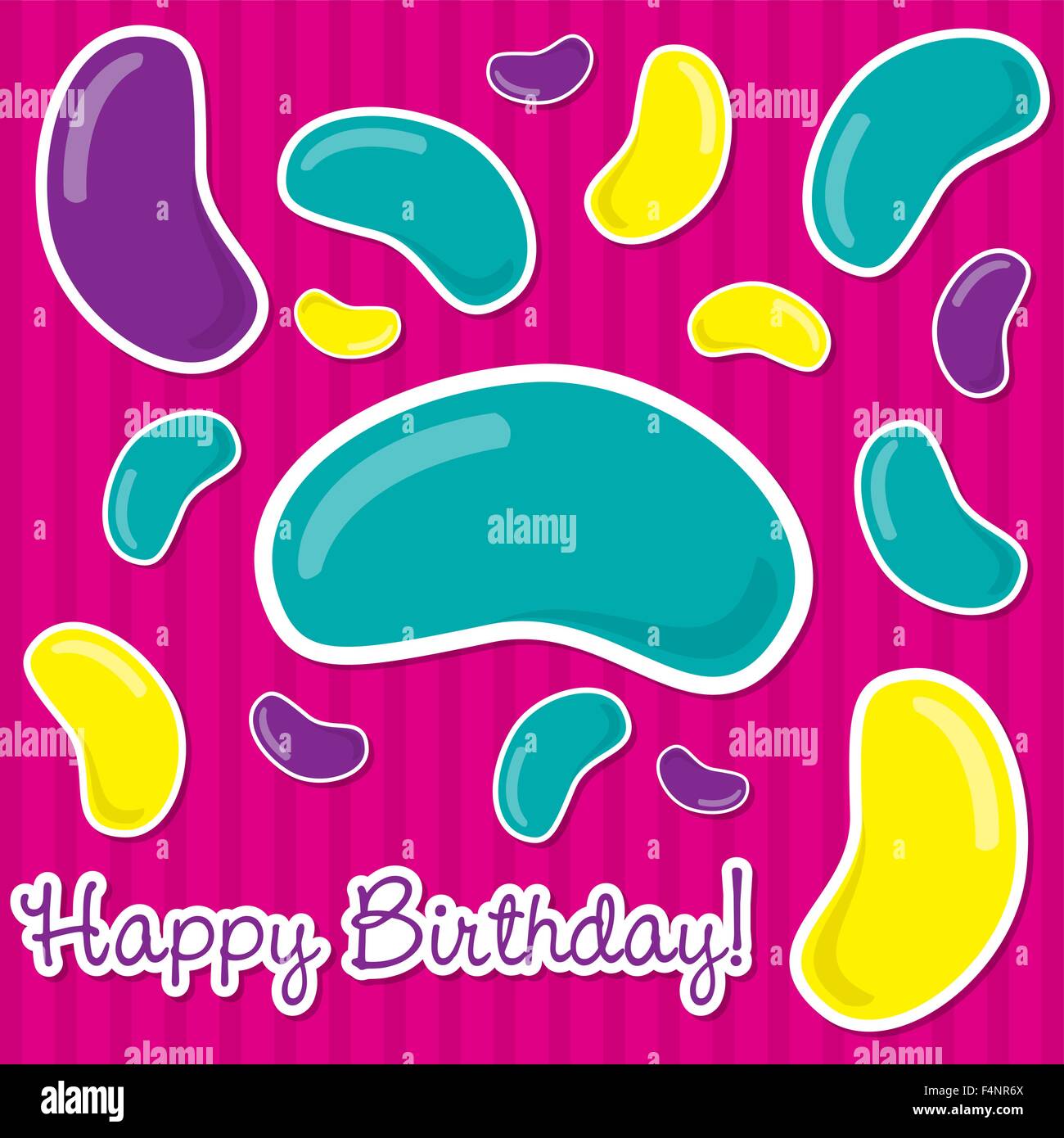 Happy birthday jelly bean card hi-res stock photography and images - Alamy