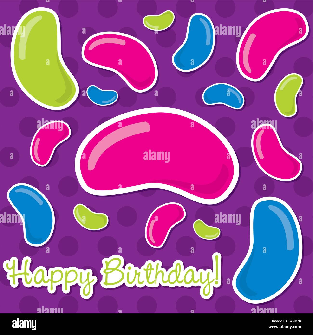 Happy birthday jelly bean card hi-res stock photography and images - Alamy