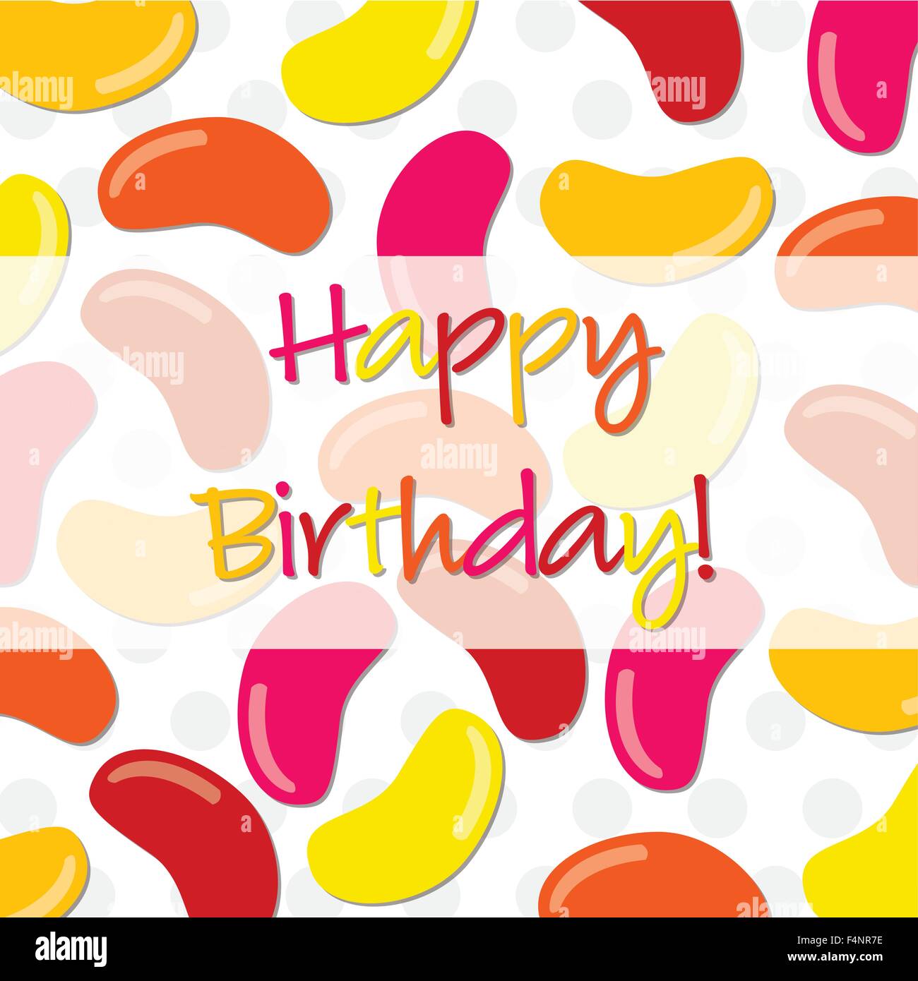 Happy birthday jelly bean card hi-res stock photography and images - Alamy
