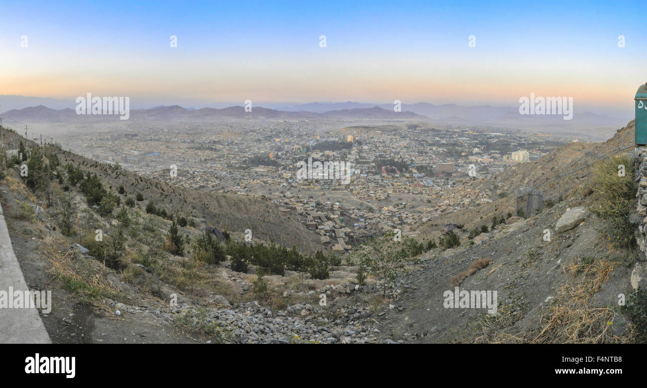 Scenic panorama of sunset in Kabul, Afghanistan Stock Photo - Alamy