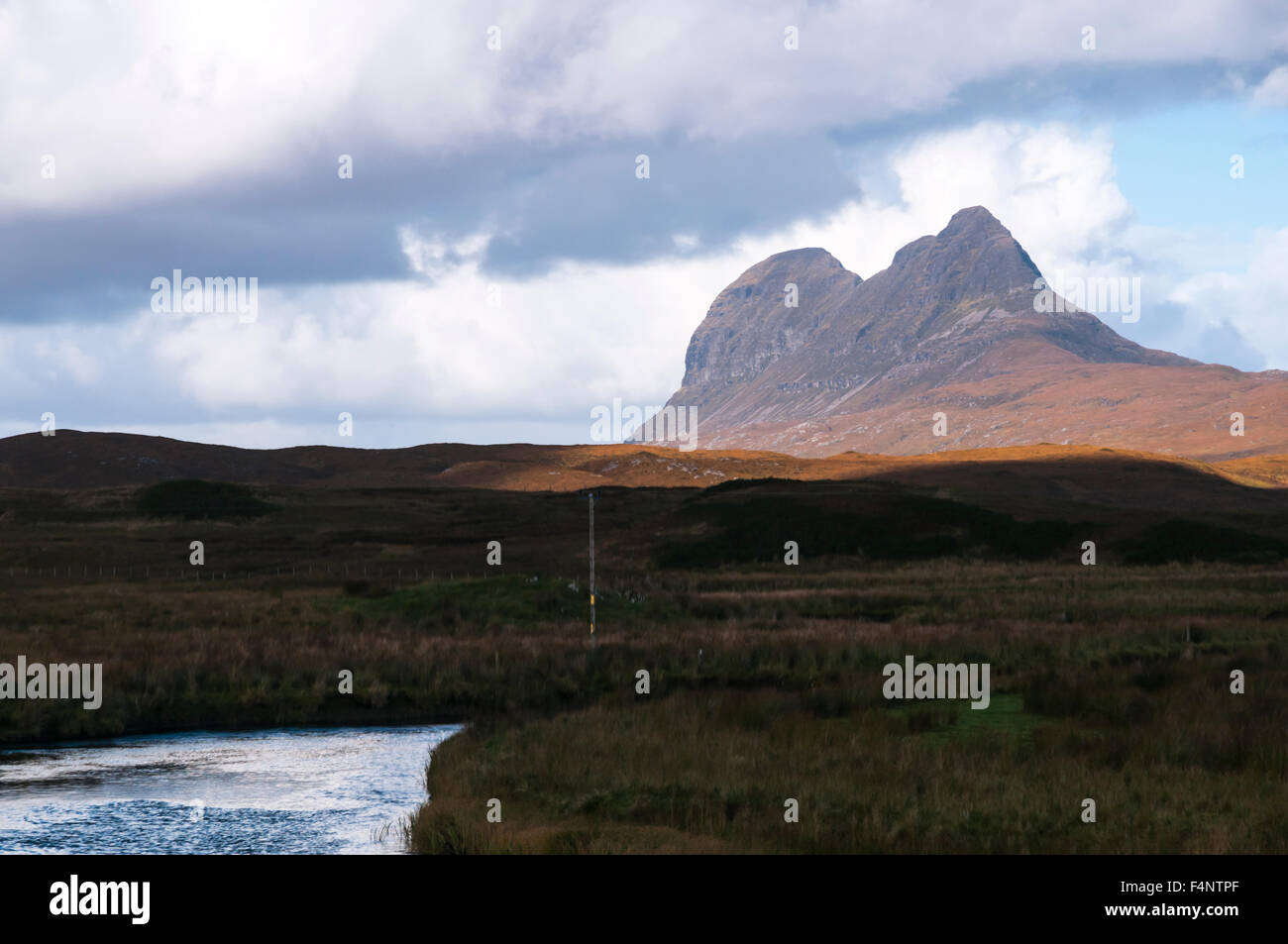 Suilven and the Ledmore River, Sutherland, Scotland Stock Photo - Alamy