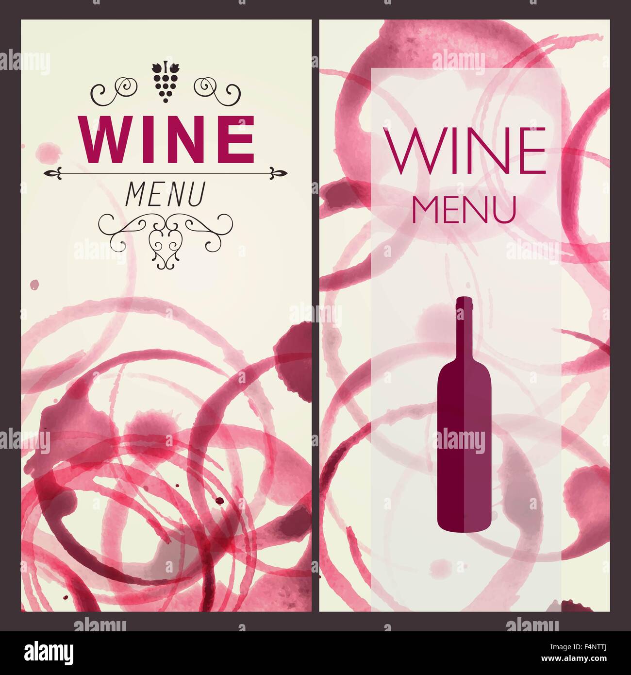 Wine Design Template Stock Photo - Alamy