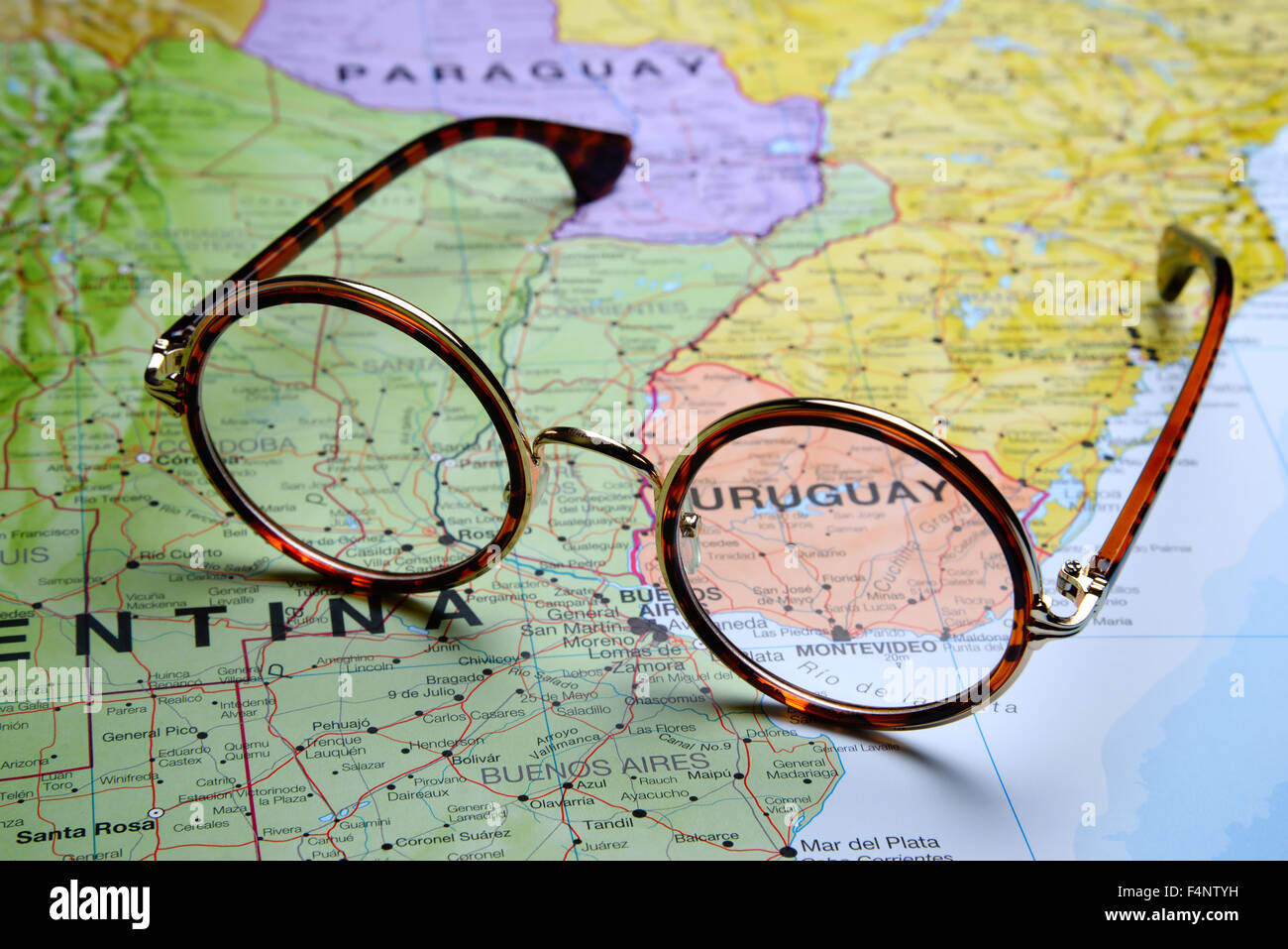 Map of montevideo hi-res stock photography and images - Alamy