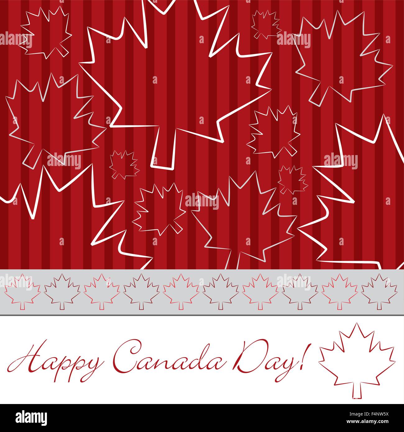 Hand drawn Canada Day card in vector format Stock Vector Image & Art ...