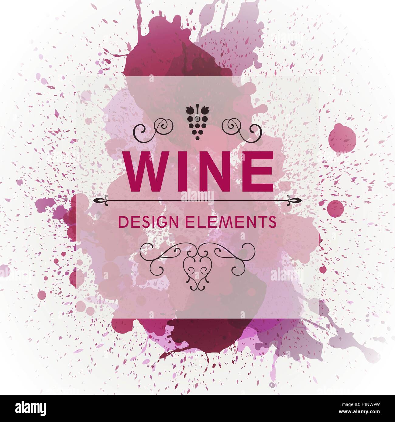 Wine Design Template Stock Photo - Alamy