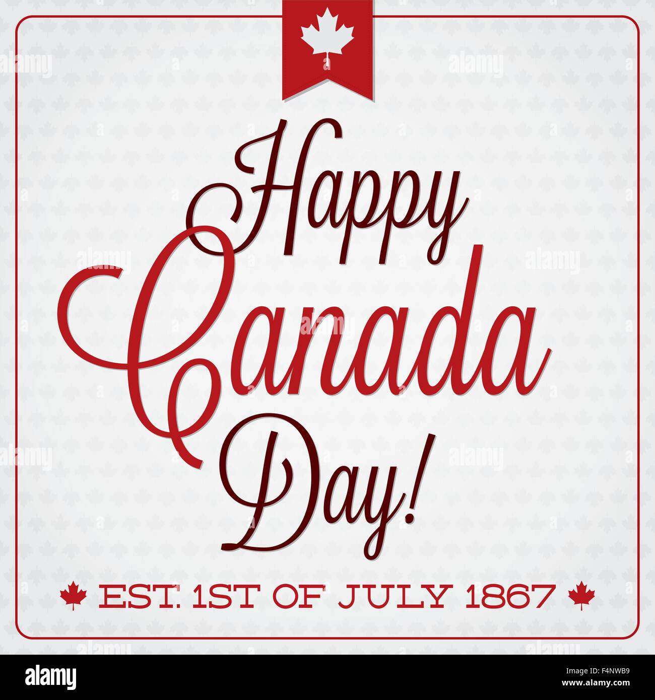 Typographic Canada Day card in vector format Stock Vector Image & Art ...