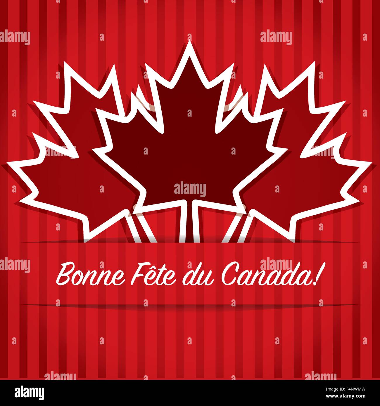 Canada Day maple leaf card in vector format Stock Vector Image & Art ...