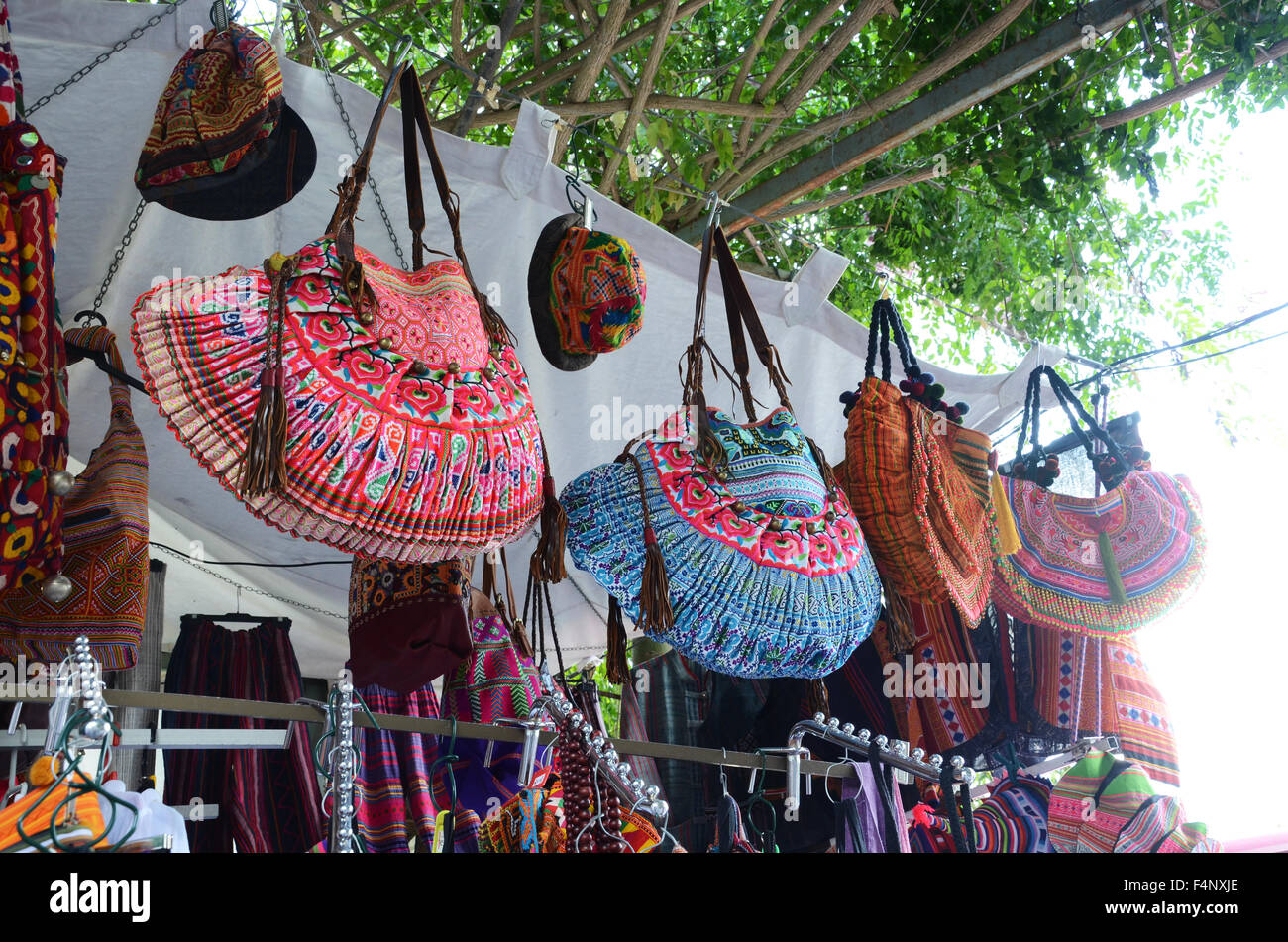 Las Dalias, hippy market at San Carlos on Ibiza Stock Photo - Alamy