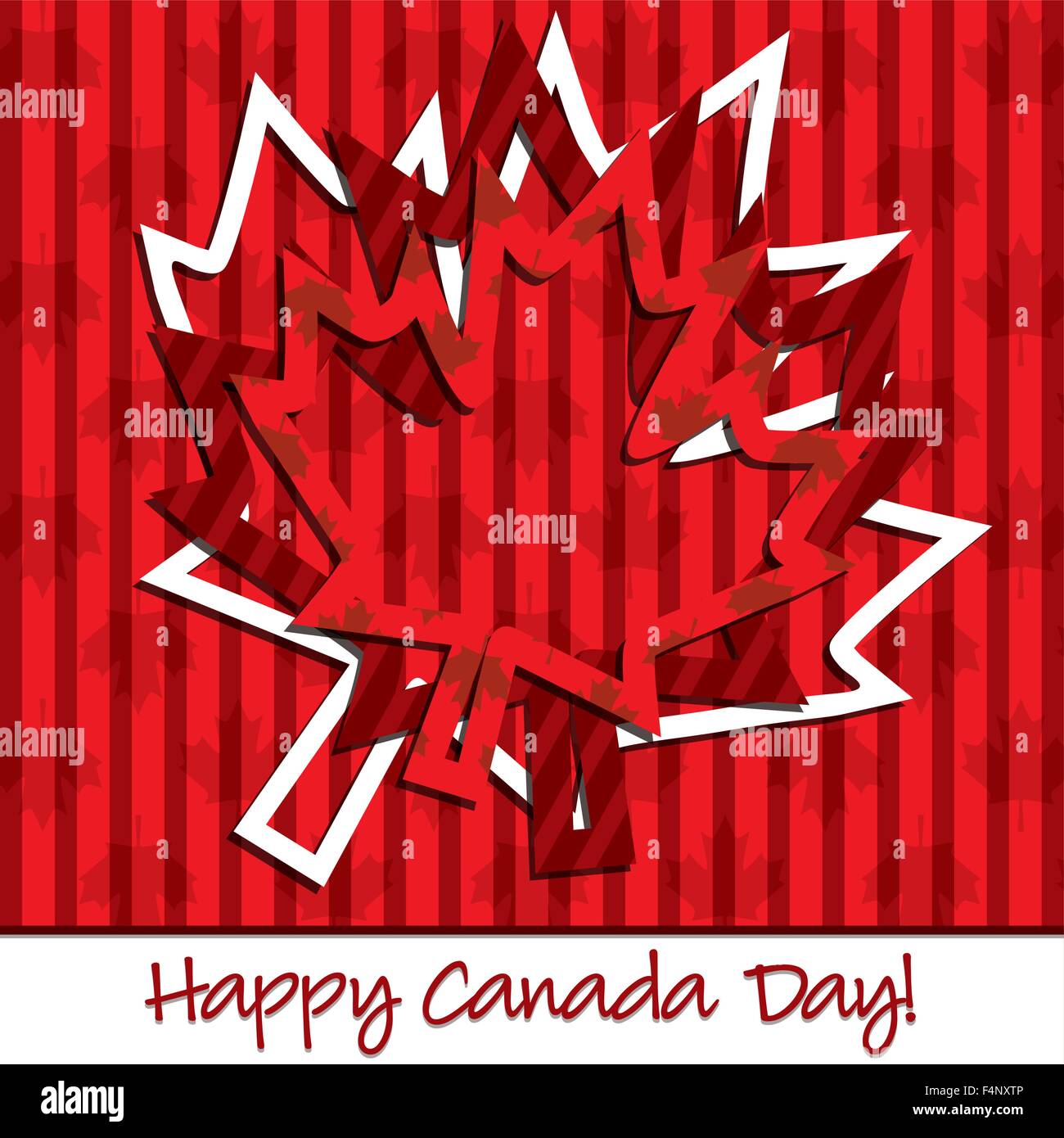 Maple leaf outline canada day Stock Vector Images - Alamy