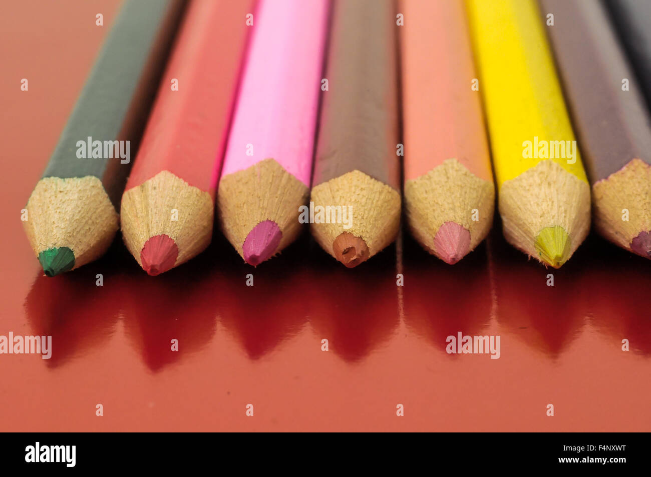 New Colored Pencils Textured Stock Photo - Alamy