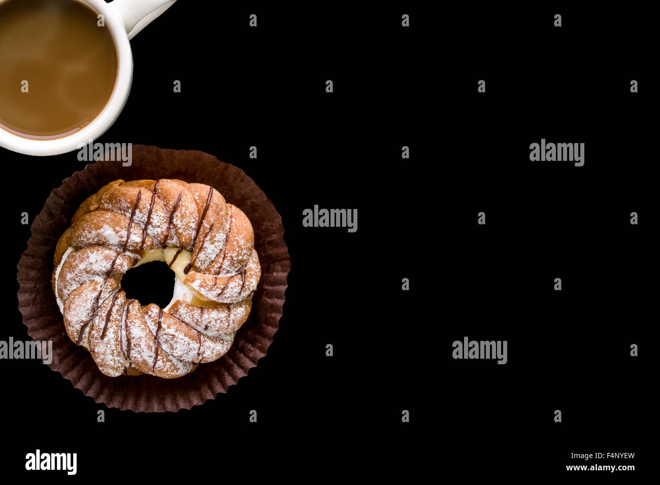 Donut as snack for coffee break moment Stock Photo - Alamy