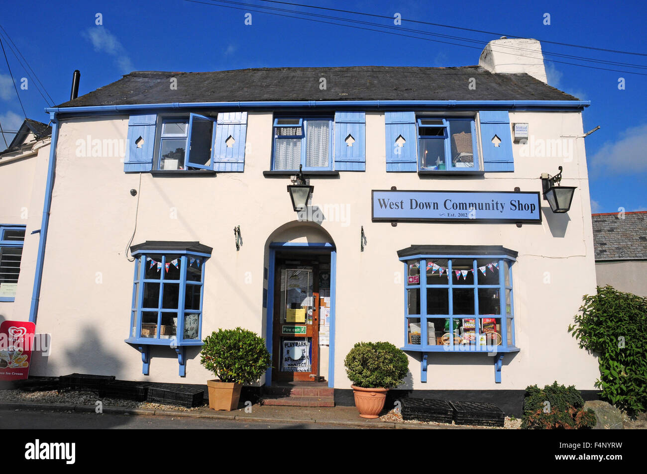 West Down community shop Stock Photo - Alamy