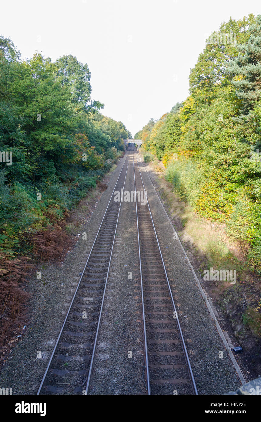 Railway tracks parallel hi-res stock photography and images - Alamy