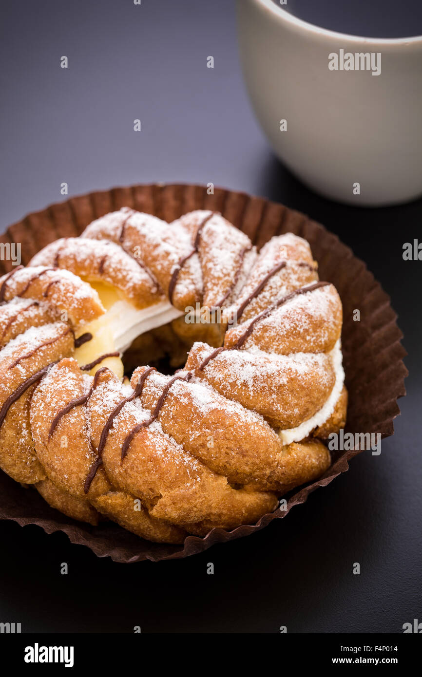 Donut as snack for coffee break moment Stock Photo - Alamy