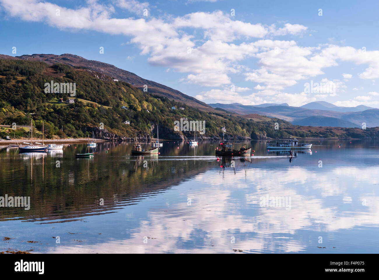 Loch Broom from Ullapool harbour, Ross-shire, Scotland Stock Photo - Alamy