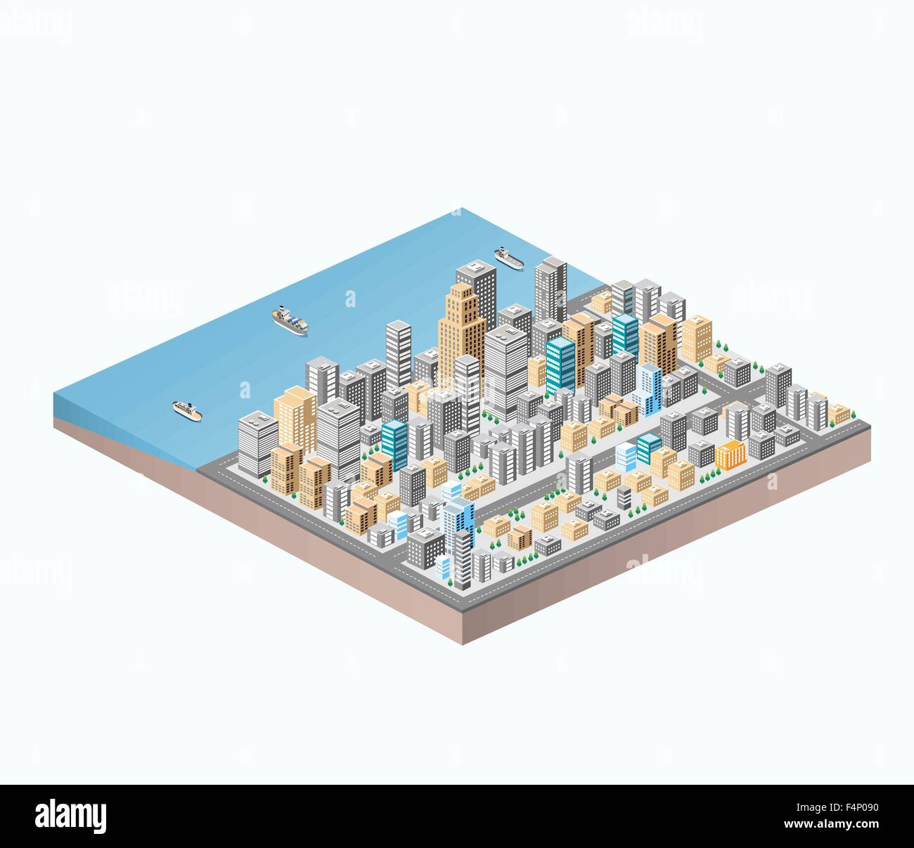 Coast painting Cut Out Stock Images & Pictures - Alamy