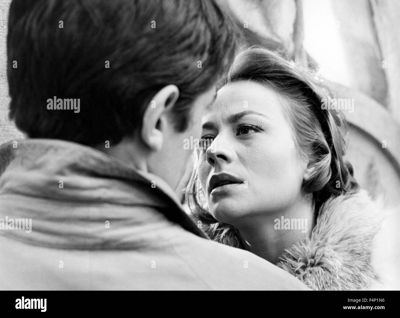 Alain delon annie girardot rocco Black and White Stock Photos & Images ...