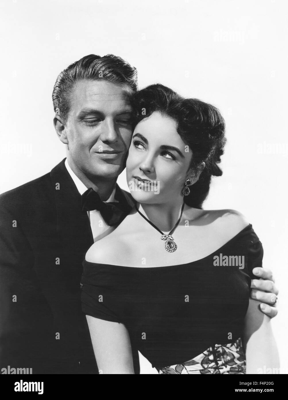 Robert Stack And Elizabeth Taylor